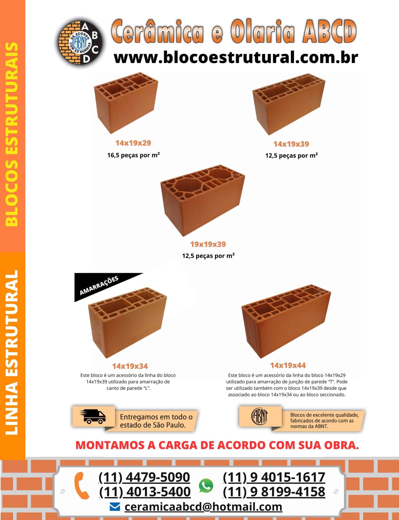 Catálogo de blocos cerâmicos estruturais - Bloco Cerâmico, Tijolos ...